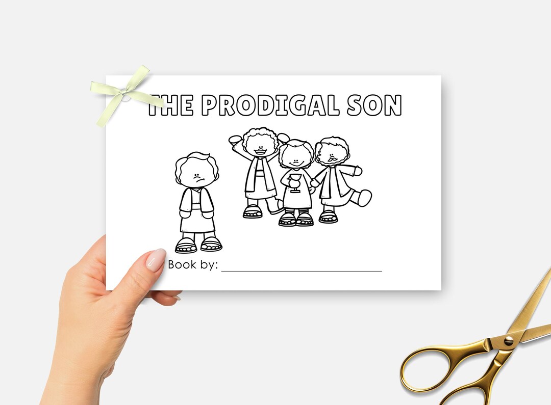 Parable of the Prodigal Son, Printable Mini Bible Book, the Lost Son ...