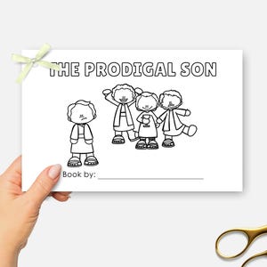 Parable of the Prodigal Son, Printable Mini Bible Book, the Lost Son ...