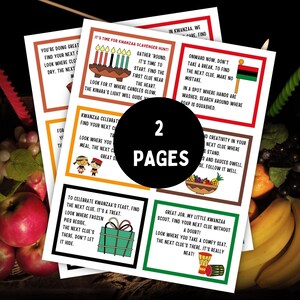 Kwanzaa Scavenger Hunt, Indoor Scavenger Hunt, Scavenger Hunt Clues ...
