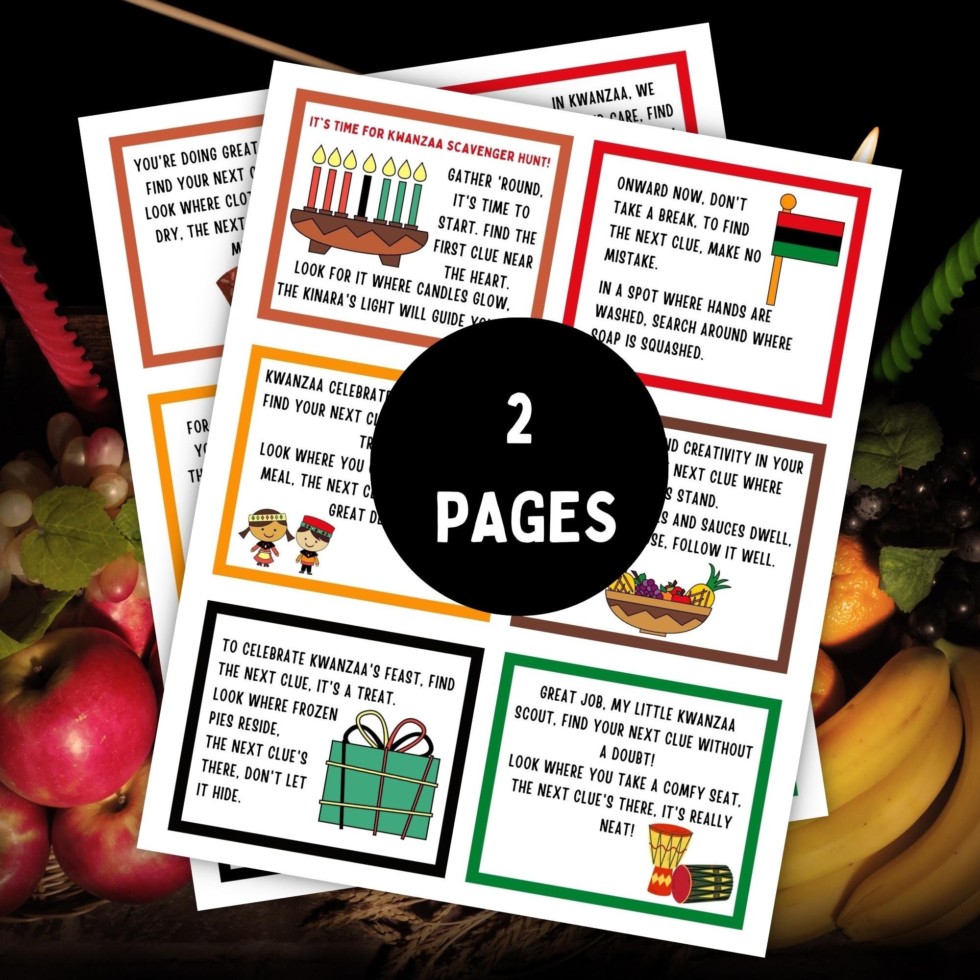 Kwanzaa Scavenger Hunt Indoor Scavenger Hunt Scavenger Hunt - Etsy