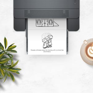 Zacchaeus, Printable Mini Bible Book, Sunday School Craft, Kids Bible ...