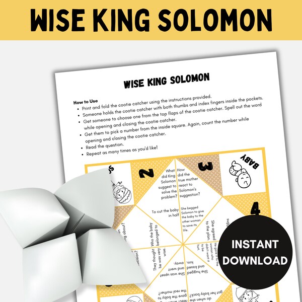 King Solomon Kids - Etsy