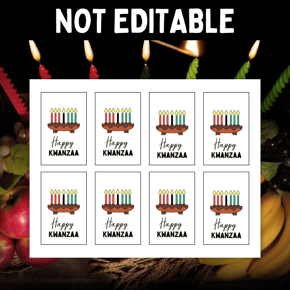 Printable Kwanzaa Gift Tag, Kwanzaa Gift Tags Printable, African ...