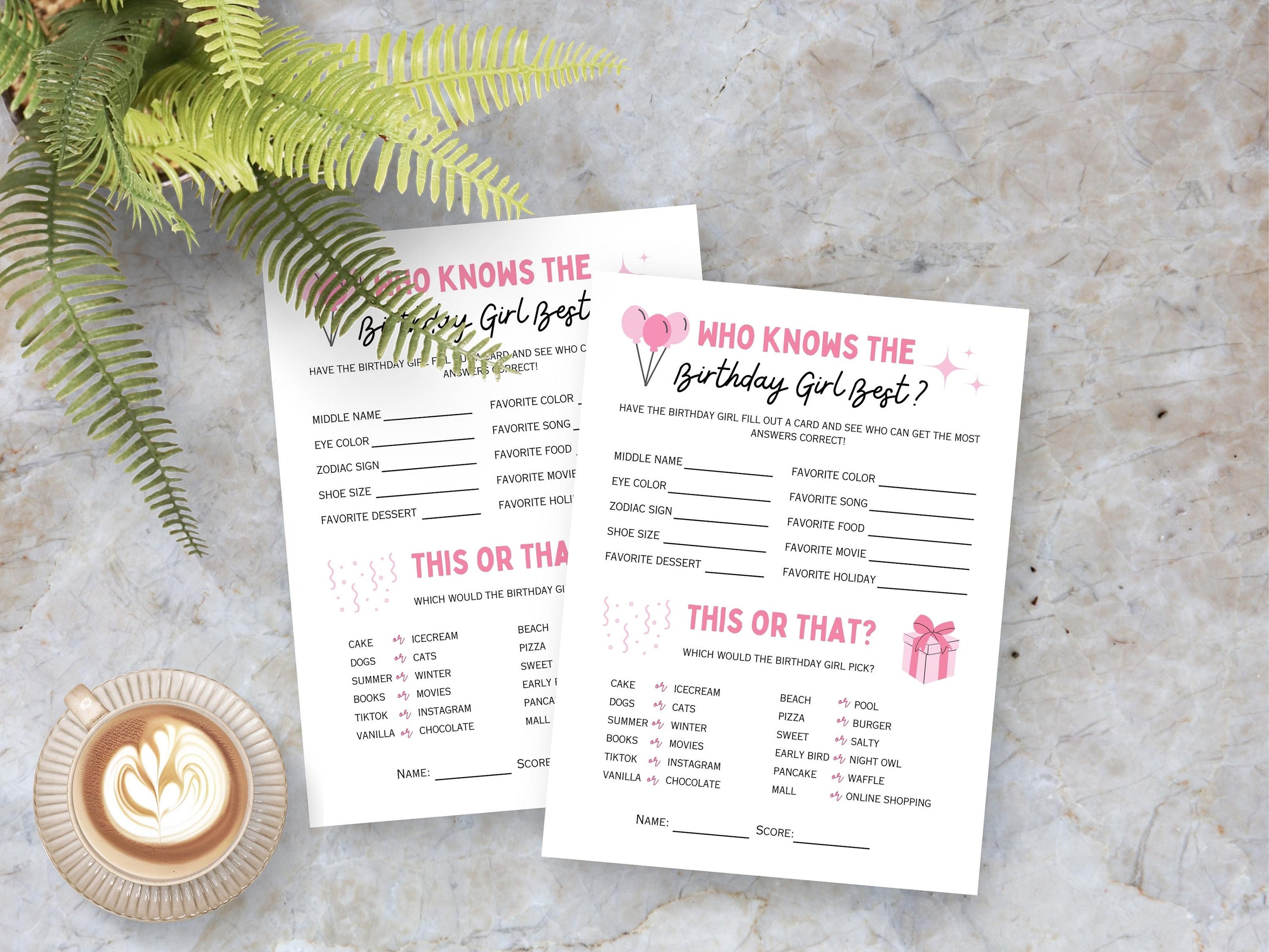 Quién conoce mejor a la cumpleañera, qué tan bien la conoces, cuestionario de cumpleaños ...