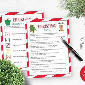 25 Christmas Games Bundle, Printable Holiday Icebreaker Activities for ...