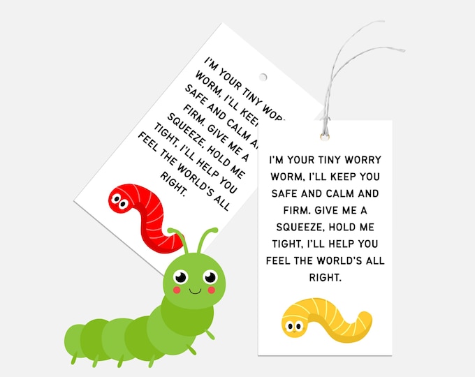 CROCHET PATTERN + Poem TAGS, Worry Worm Crochet Pattern, Beginner ...