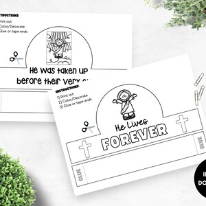 Ascension of Jesus Bible Crown, Printable Faith Headband, Jesus ...