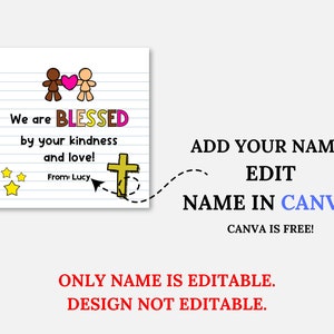 Sunday School Teacher Gift Tag, Printable Bible Study Religious Tags ...