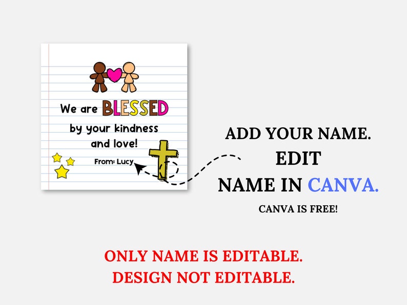 Sunday School Teacher Gift Tag, Printable Bible Study Religious Tags ...