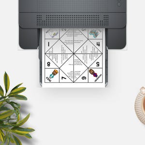 Nehemiah Bible Cootie Catcher Printable, Sunday School Craft, Kids ...