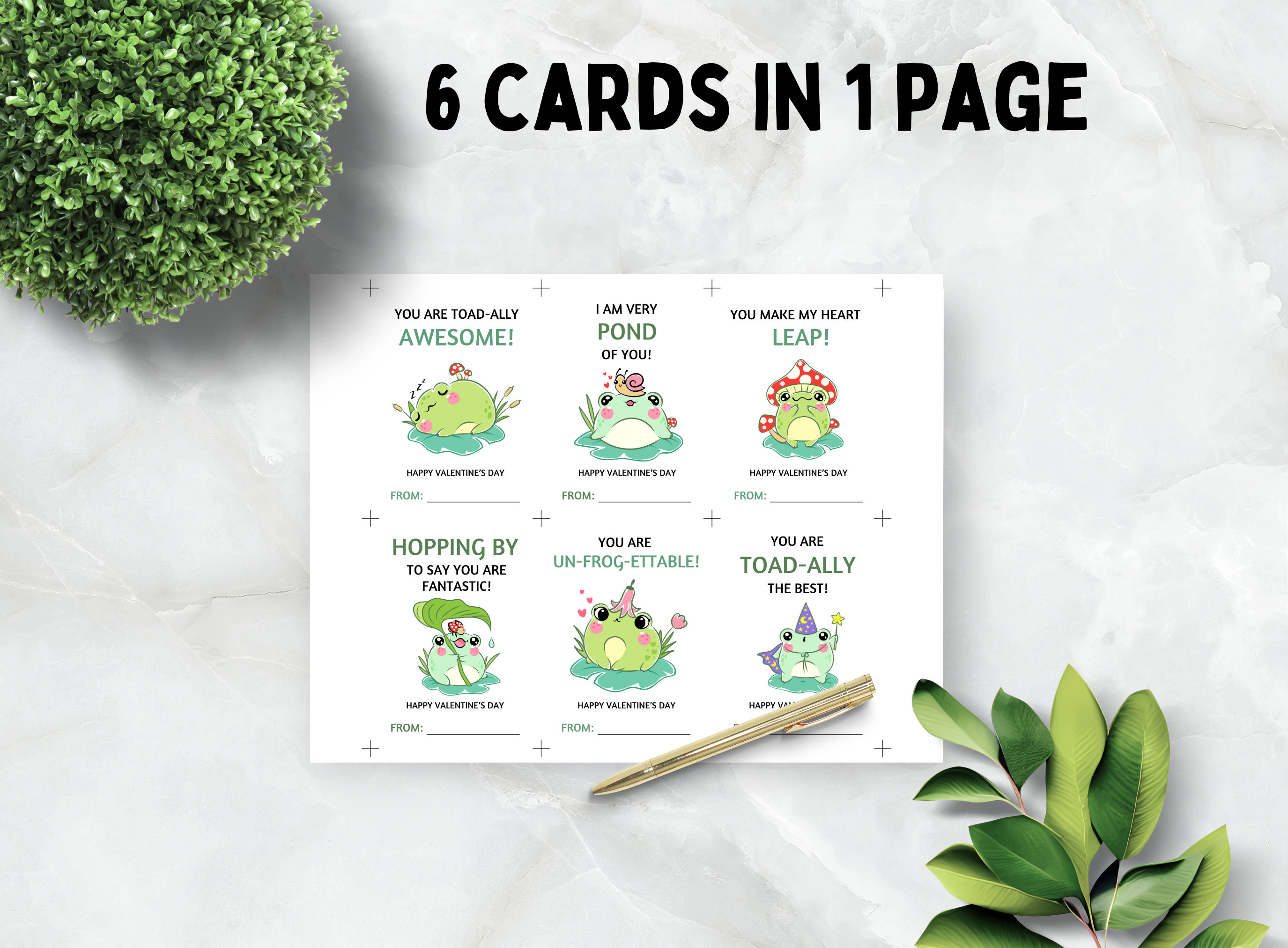 Frog Valentine, Fun School Valentine Gift Tags, Kids Classroom ...