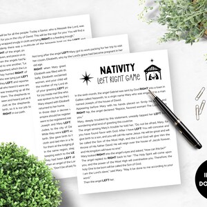 Nativity Left Right Game, Printable Youth Group Game, Christian ...