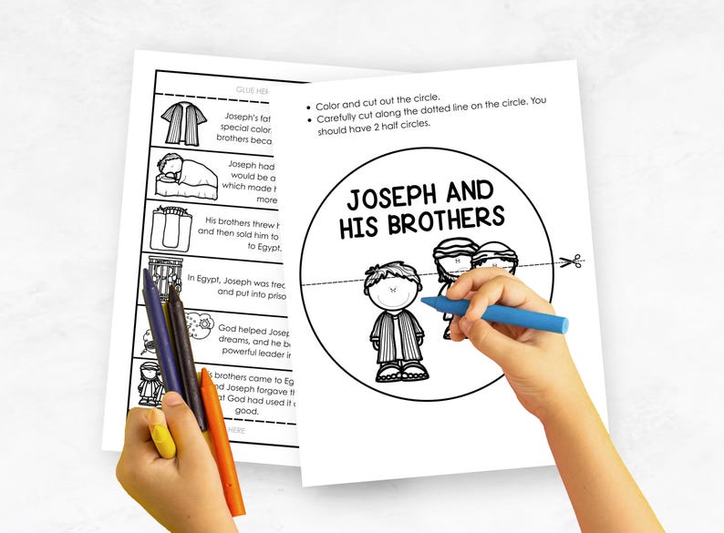 Story of Joseph and His Brothers, Folding Surprise Bible Craft ...