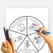 Zacchaeus, Printable Bible Coloring Wheel, Sunday School Craft, Kids ...