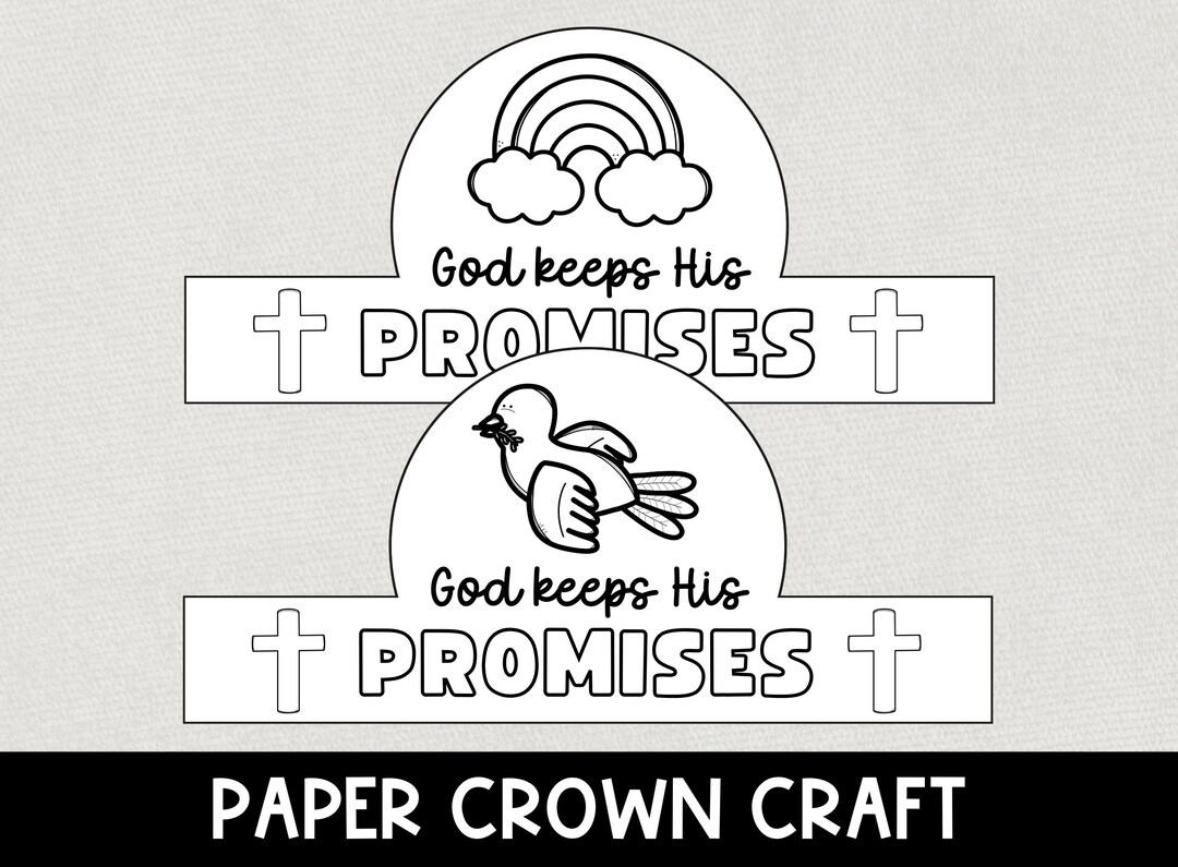 Noah's Ark Bible Craft, Printable Faith Crown, Christian Preschool ...