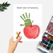 First Day of School Handprint Art, Back to School Printable, Kids ...