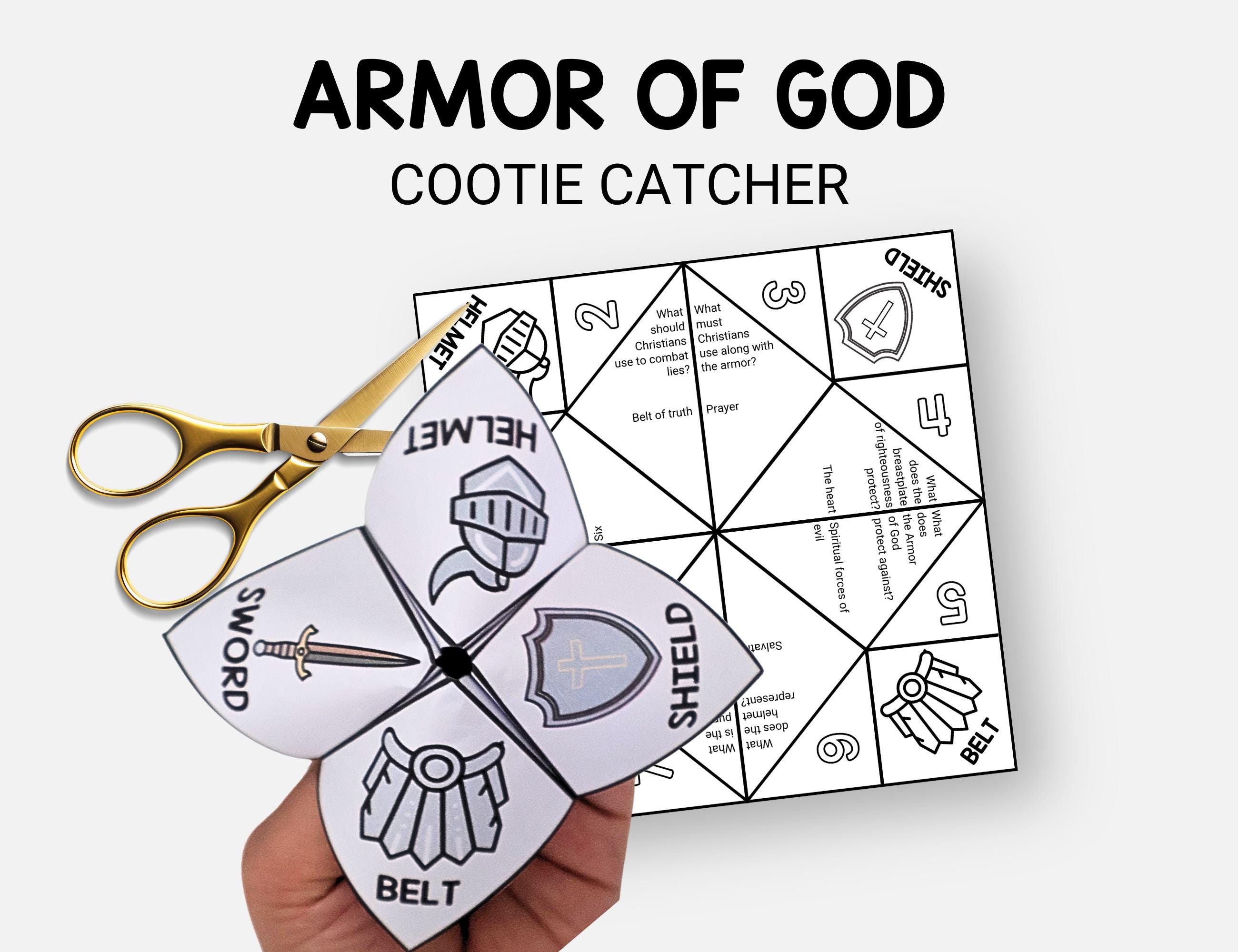 Armor of God, Ephesians Cootie Catcher, Easy Sunday School Craft ...