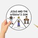 Jesus and the Widow's Son, Printable Bible Coloring Wheel, Miracles of ...