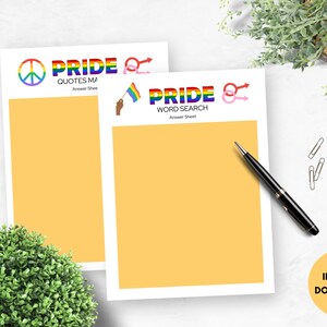 8 Printable Pride Month Party Games, LGBTQ+ Pride Games Bundle, LGBTQ ...