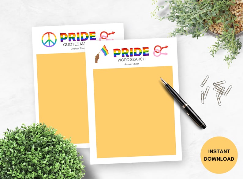 8 Printable Pride Month Party Games, LGBTQ+ Pride Games Bundle, LGBTQ ...