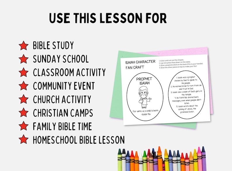 Prophet Isaiah, Printable Bible Verse Activity for Church, Sunday ...