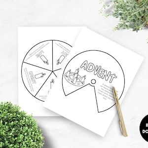 Christmas Advent, Printable Sunday School Craft, Bible Lesson Coloring ...