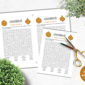 12 Printable Gingerbread Games, Fun Christmas Activities for Kids and ...