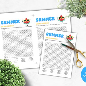 20 Printable Summer Games, Fun Summer Activities for Kids and Adults ...