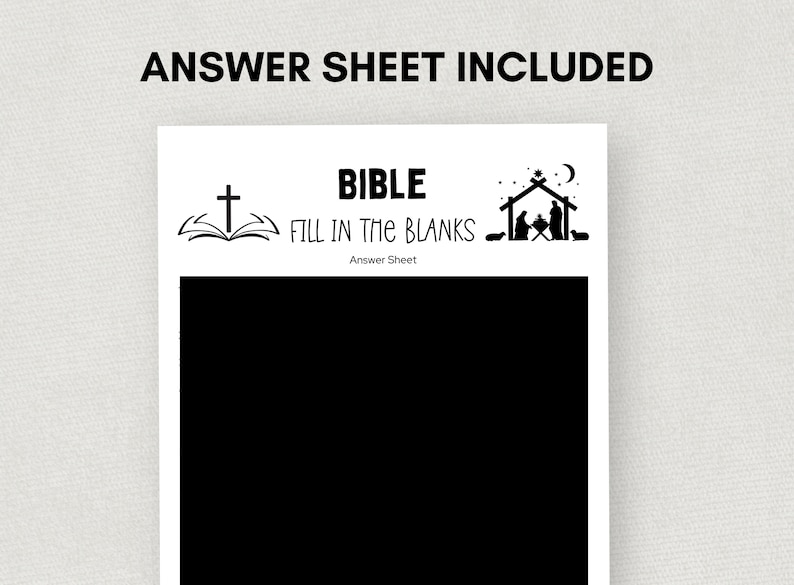 Printable Bible Fill in the Blanks, Bible Games, Fun Christian Youth ...