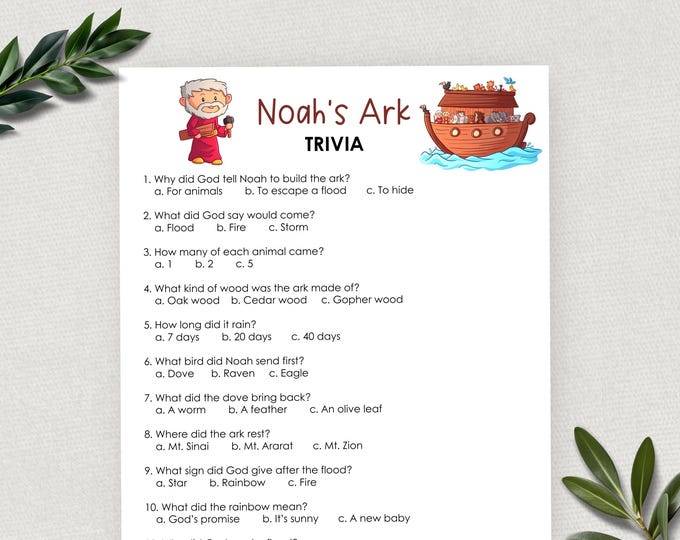 Noah's Ark Printable, Bible Activity for Kids, Genesis Old Testament ...