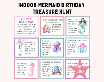 Mermaid Scavenger Hunt: Fun Kids Indoor Game (digital Download) - Etsy