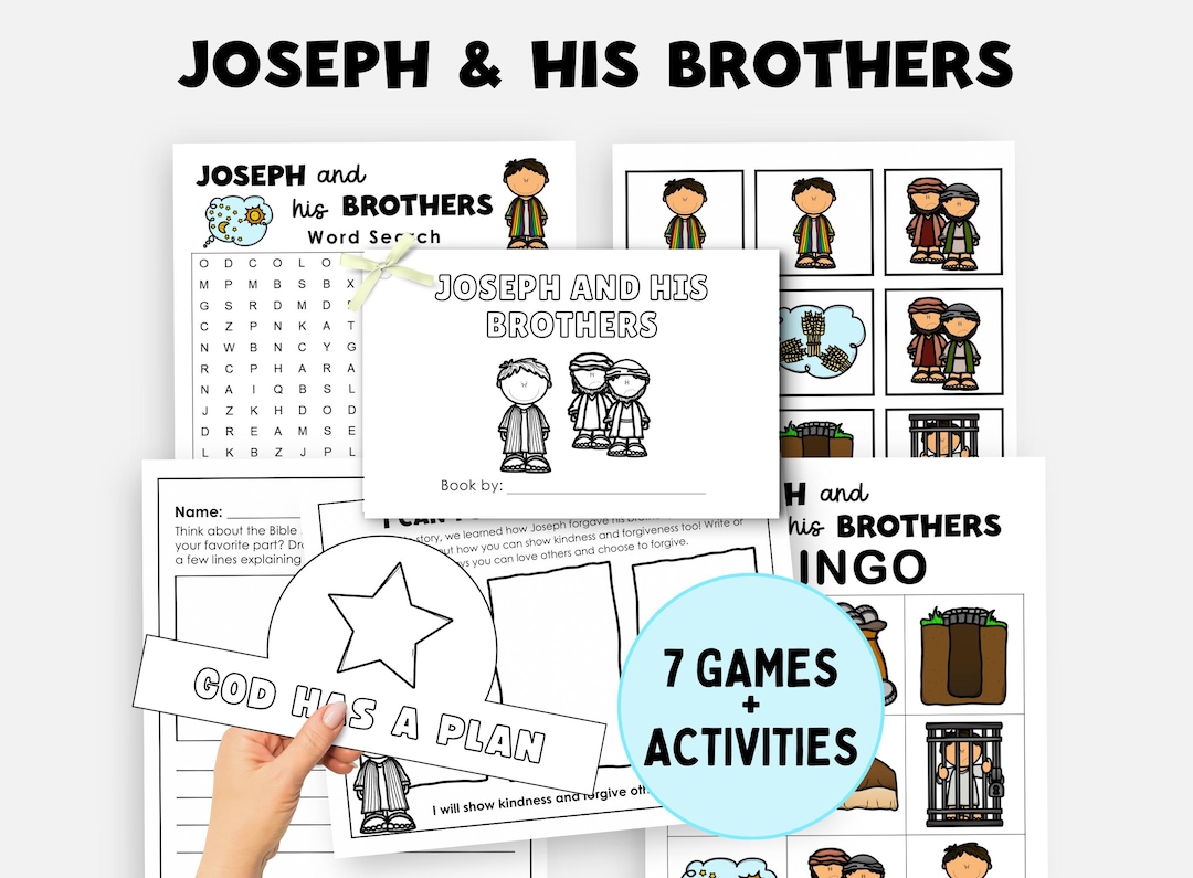 Joseph and the Coat of Many Colors, Bible Lesson, VBS Activity Pack ...