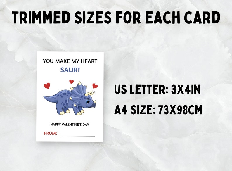 Printable Dinosaur Valentine's Day Cards, School Valentine Gift Tags ...