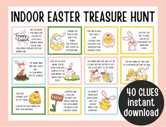 Nightmare Before Christmas Games Ndoor Easter Treasure Hunt Clues ...