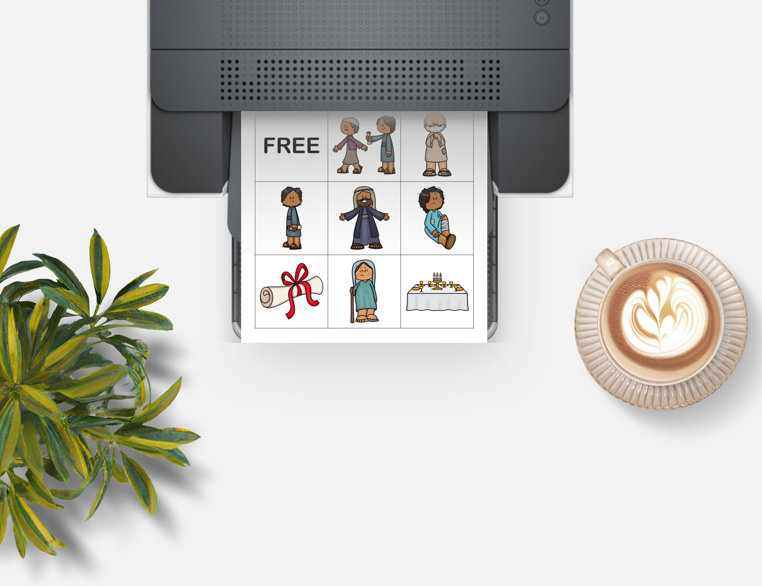 Parable of the Great Banquet, Bible Story Bingo Cards, Printable Sunday ...