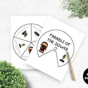 Parable of the Sower, Printable Bible Coloring Wheel, Sunday School ...