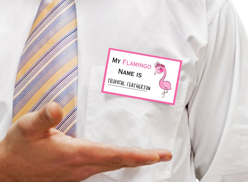 Whats Your Flamingo Name, Summer Party Game for Kids and Adults, Pink ...