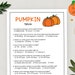 Pumpkin Trivia, Printable Halloween/thanksgiving Trivia Game, Trivia ...