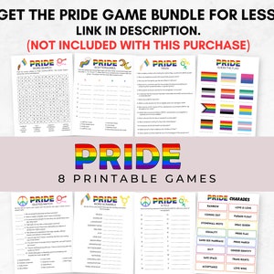 Printable Pride Word Search, Pride Month Party Games, LGBTQ+ Word ...