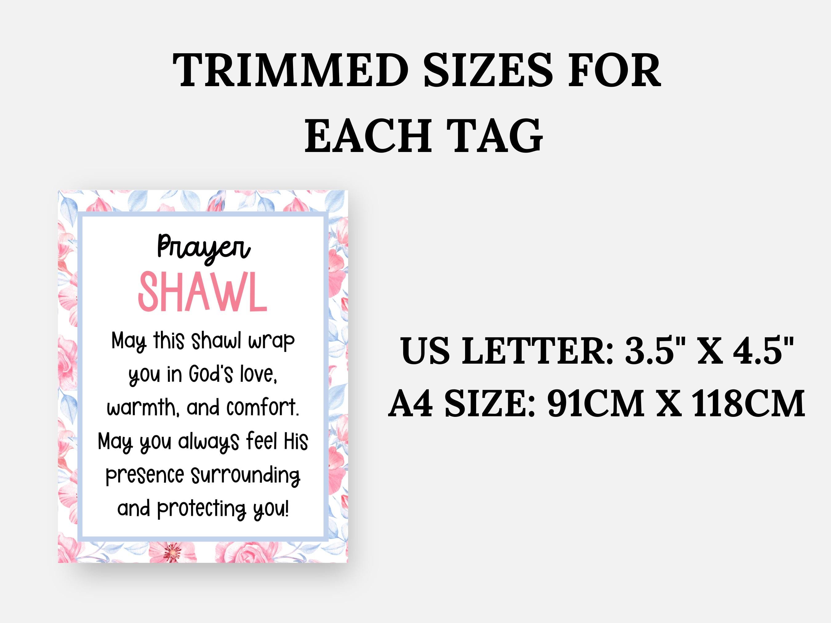 Prayer Shawl Tags, Printable Blessing Card, Religious Sunday School ...