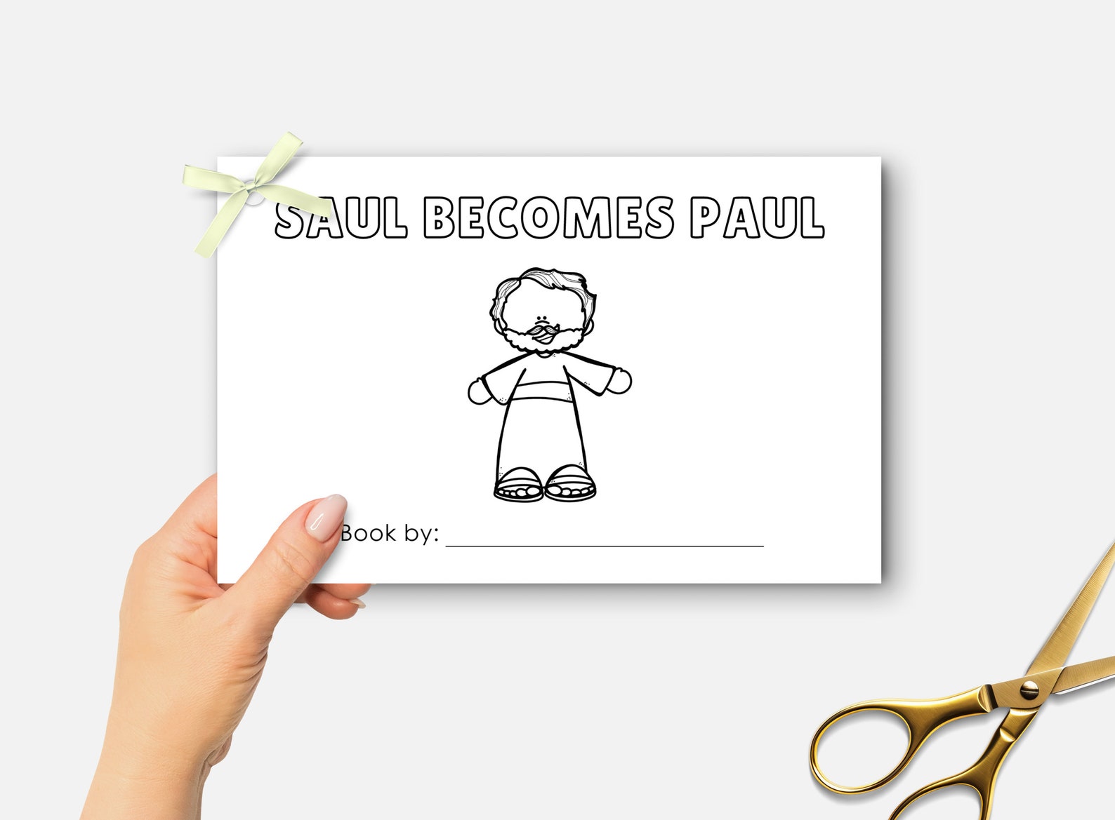 Saul Becomes Paul, Printable Mini Bible Book, Sunday School Craft, Kids ...