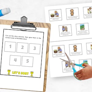 Ruth and Boaz, Ruth and Naomi, Printable Bible Flipbook, Sunday School ...