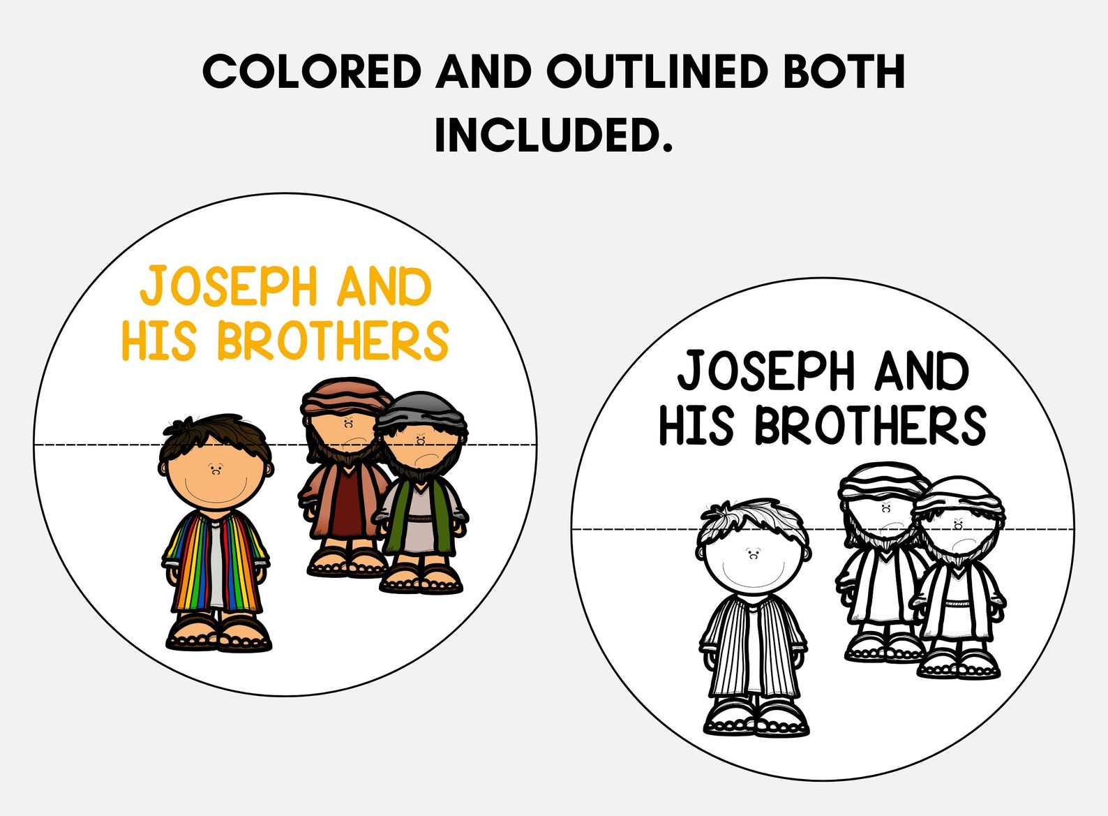 Story of Joseph and His Brothers, Folding Surprise Bible Craft ...