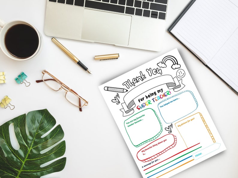 Teacher Appreciation Printable, Teacher Appreciation Week, Thank You ...