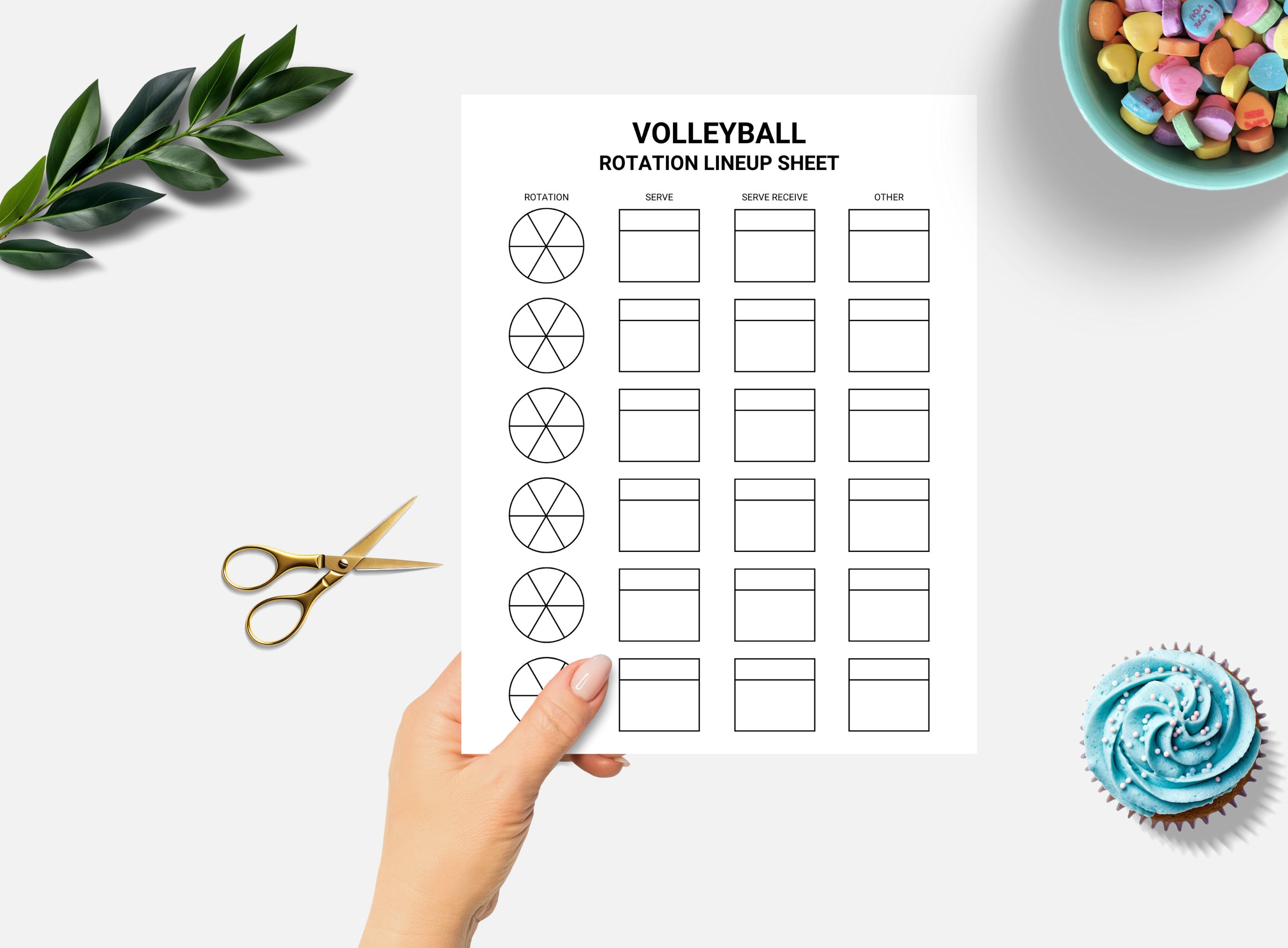 Volleyball Rotation Lineup Sheet, Volleyball Coach, Game Day, Sports ...