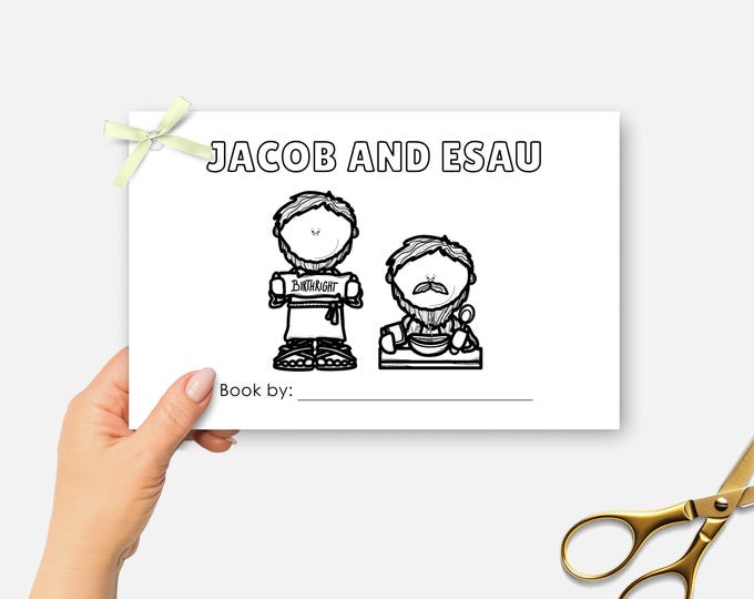 Jacob and Esau, Bible Story for Kids, Sunday School Activity, I Spy ...