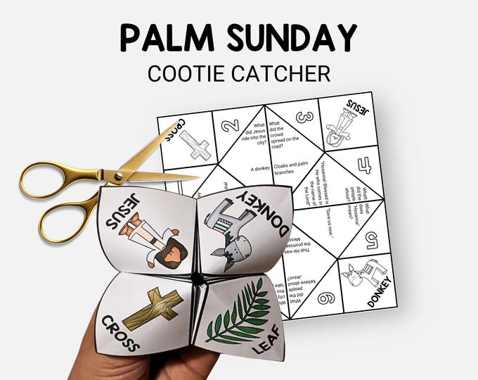 Palm Sunday Bible Crown, Printable Hosanna Faith Crown, Easy Holy Week ...