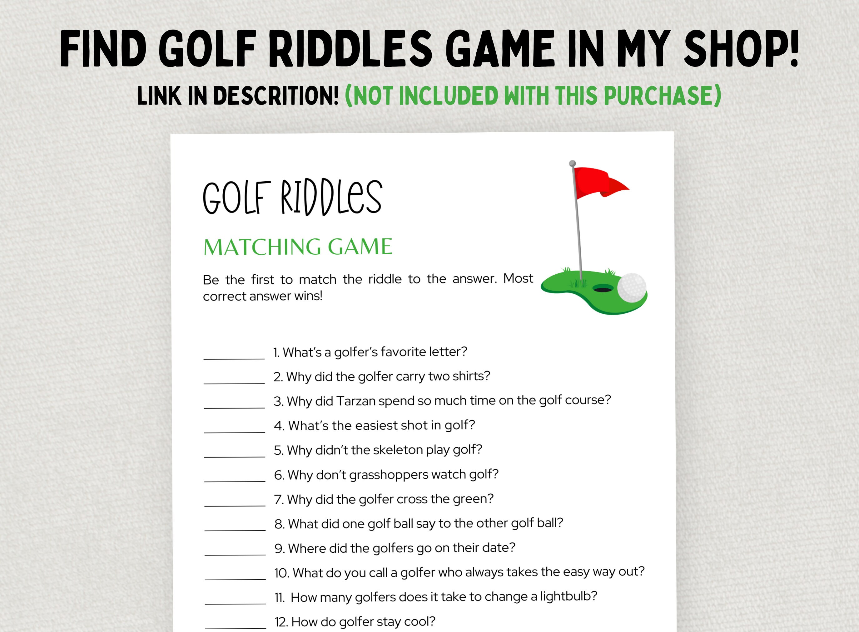 Whats Your Golf Name, Name Sign & Tags, Birthday Party Game, Icebreaker ...