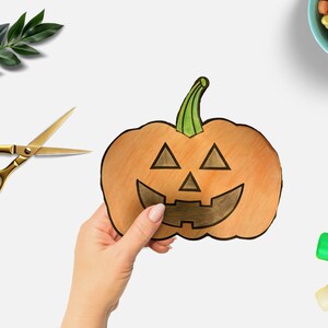 Build a Jack O'lantern, Printable Halloween Craft, Preschool Activity ...