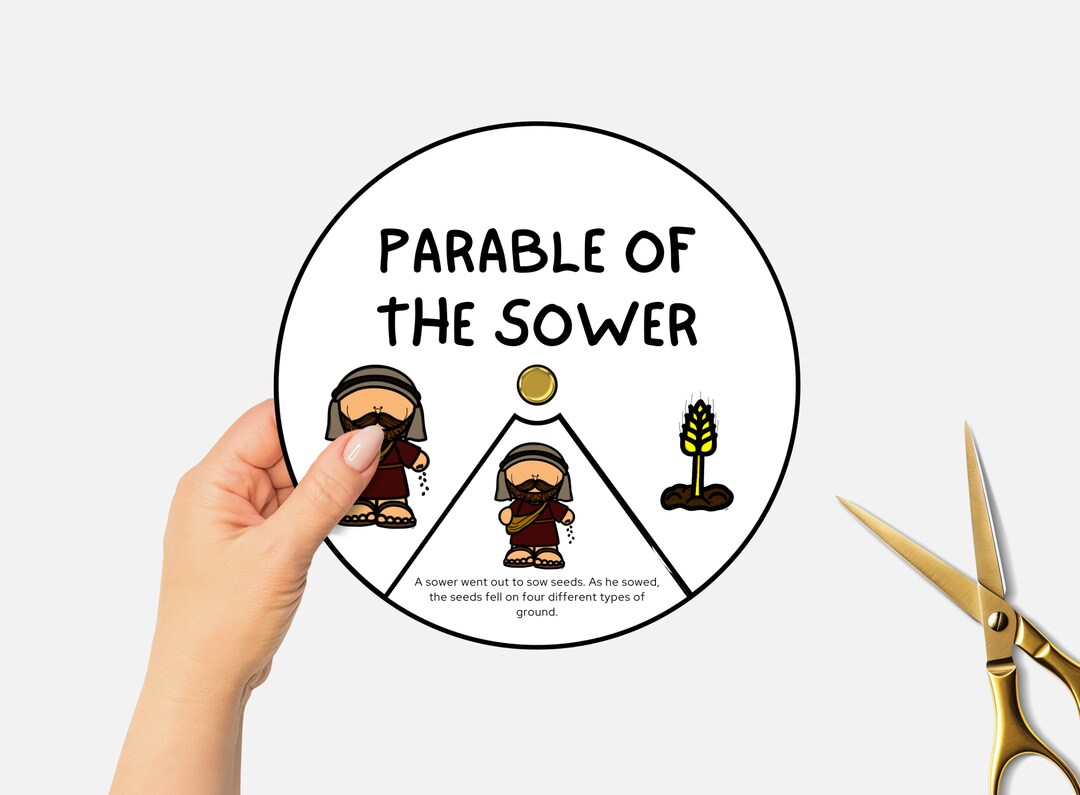 Parable of the Sower, Printable Bible Coloring Wheel, Sunday School ...
